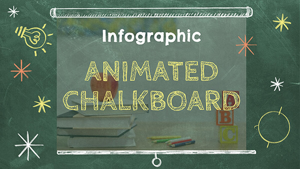 Infographie horizontale tableau animé | Modèles Genially